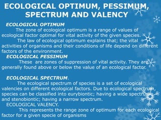 Ecological concepts | PPTX