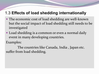 Load Shedding | PPTX