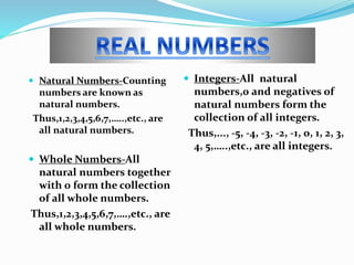 NUMBER SYSTEM CLASS-IX | PPTX