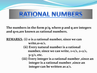 NUMBER SYSTEM CLASS-IX | PPTX