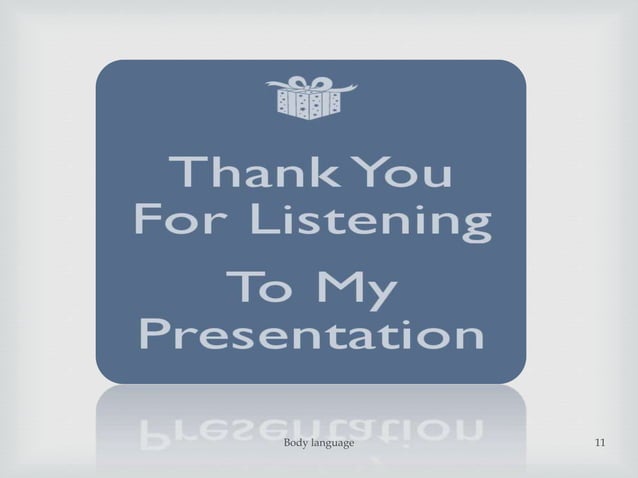 Body language | PPT