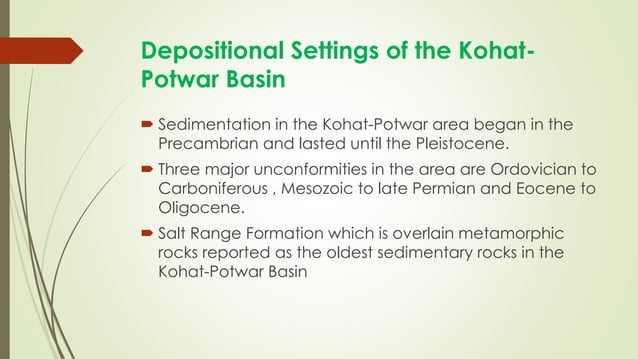 Kohat-Potwar Basin or Upper Indus Basin | PPTX | Geology | Science