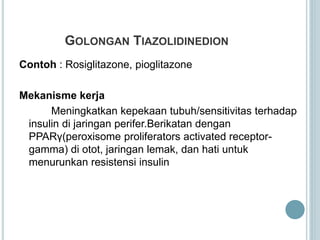 Terapi farmakologi Diabete Mellitus | PPTX