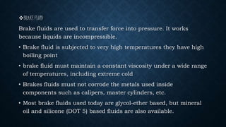 hydraulic brake presentation | PPTX