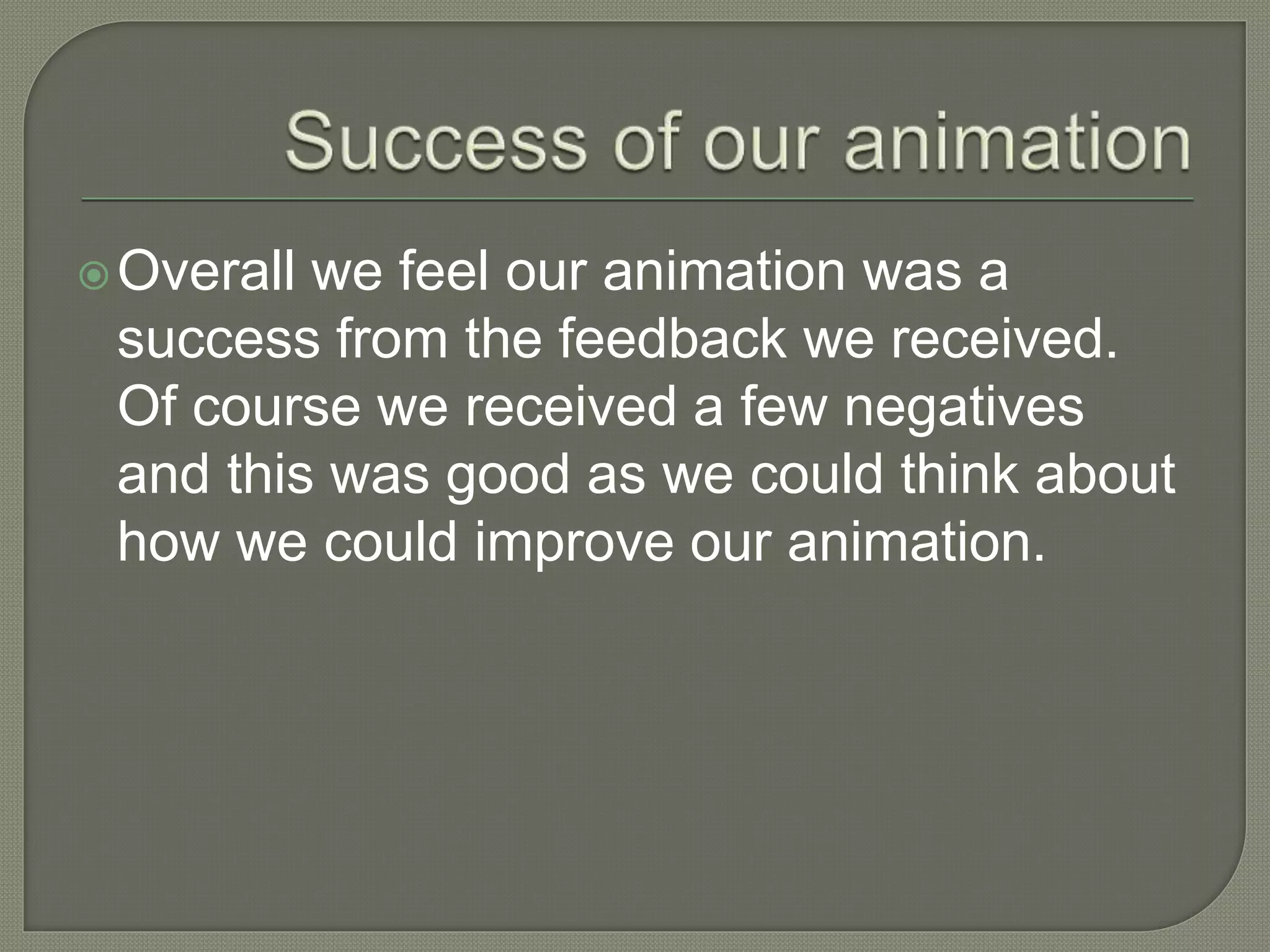 Animation Evaluation | PPTX