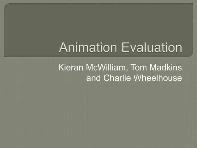 Animation Evaluation | PPT