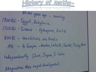 the history of maths | PPTX