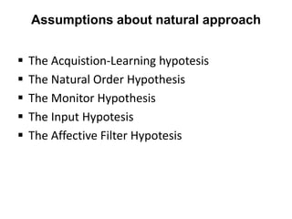 natural approach | PPT