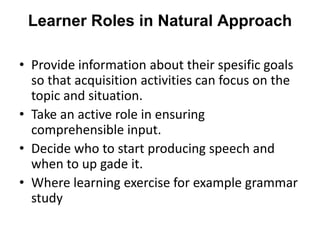 natural approach | PPT