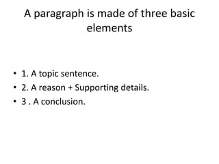 How to write an opinion paragraph | PPTX