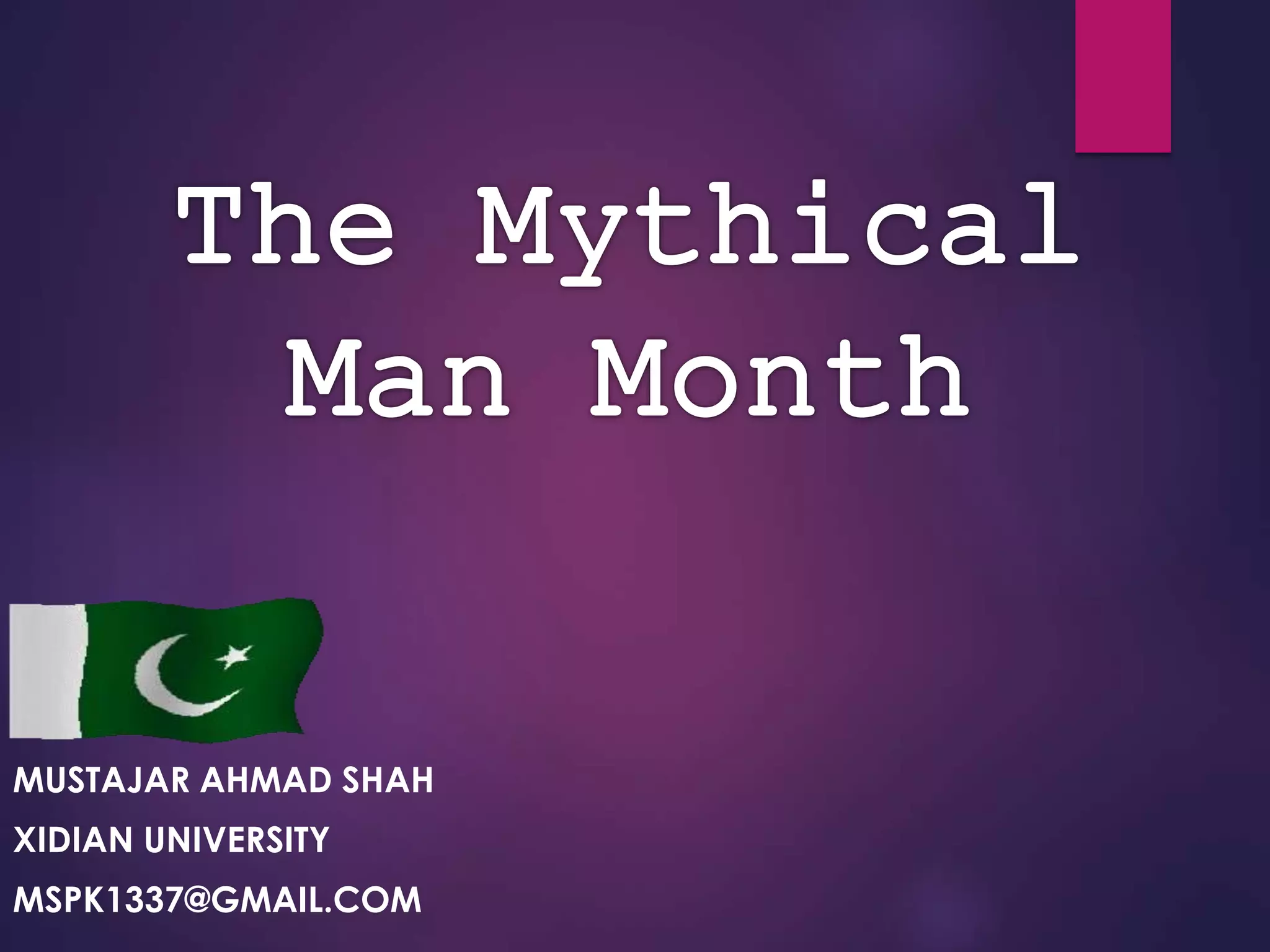 The Mythical Man Month | PPTX