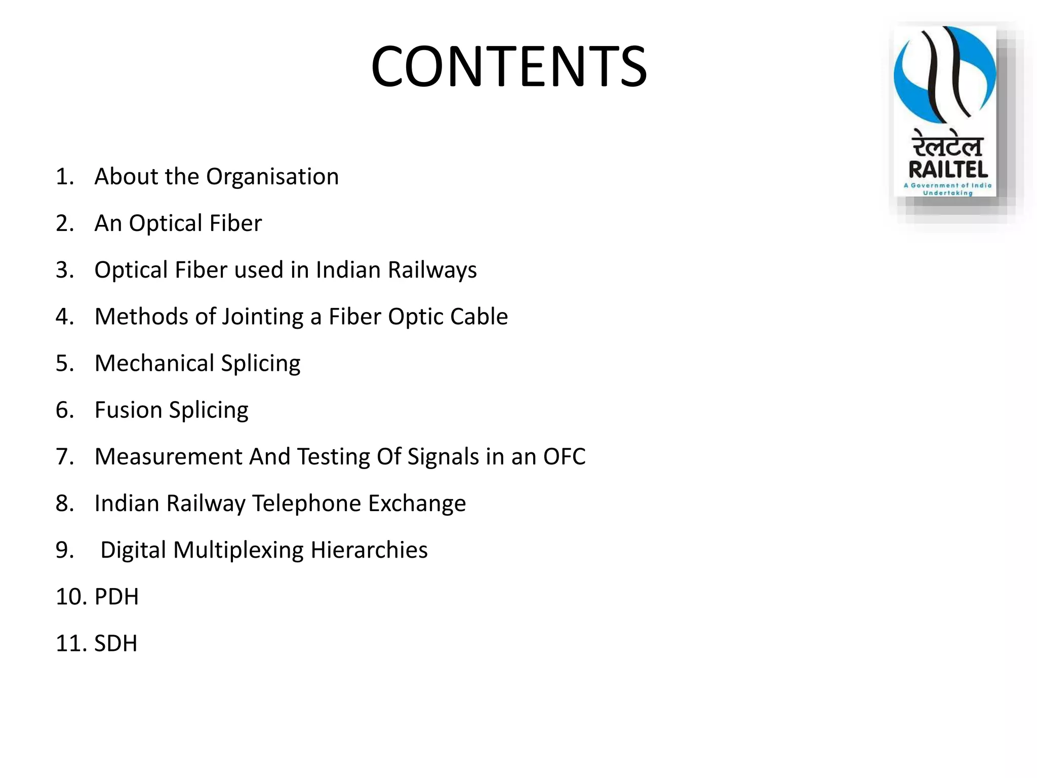 OPTICAL COMMUNICATION SYSTEM IN INDIAN RAILWAYS, OFC | PPTX