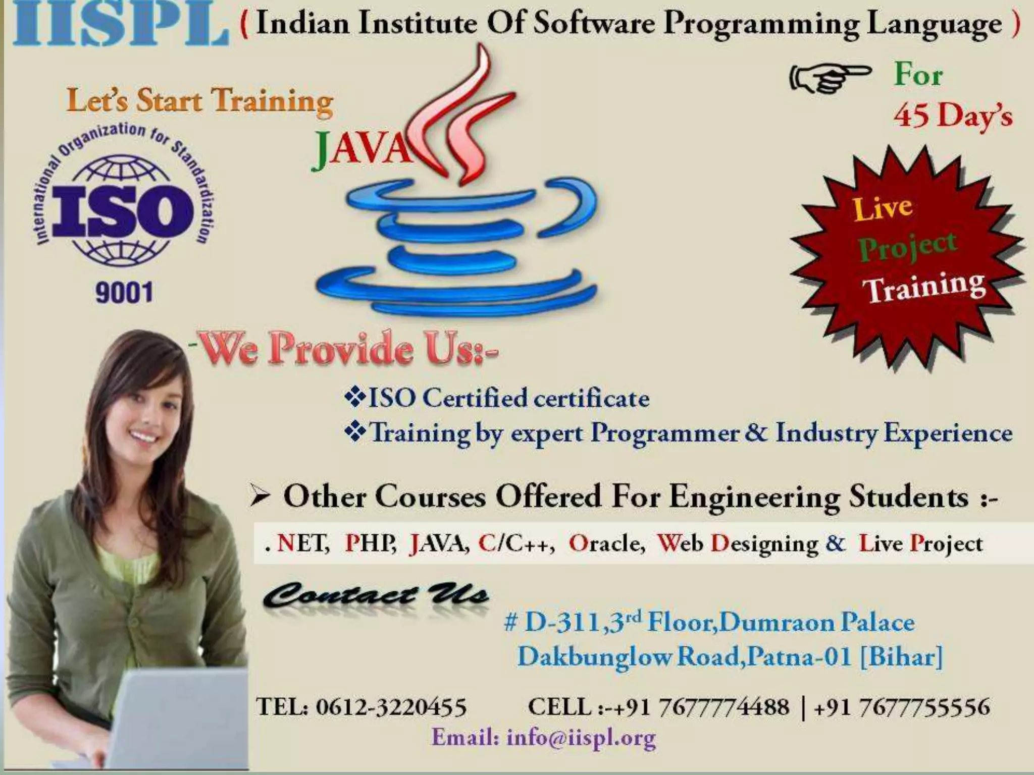 Vocational / Summer Training in Java at IISPL | PPT