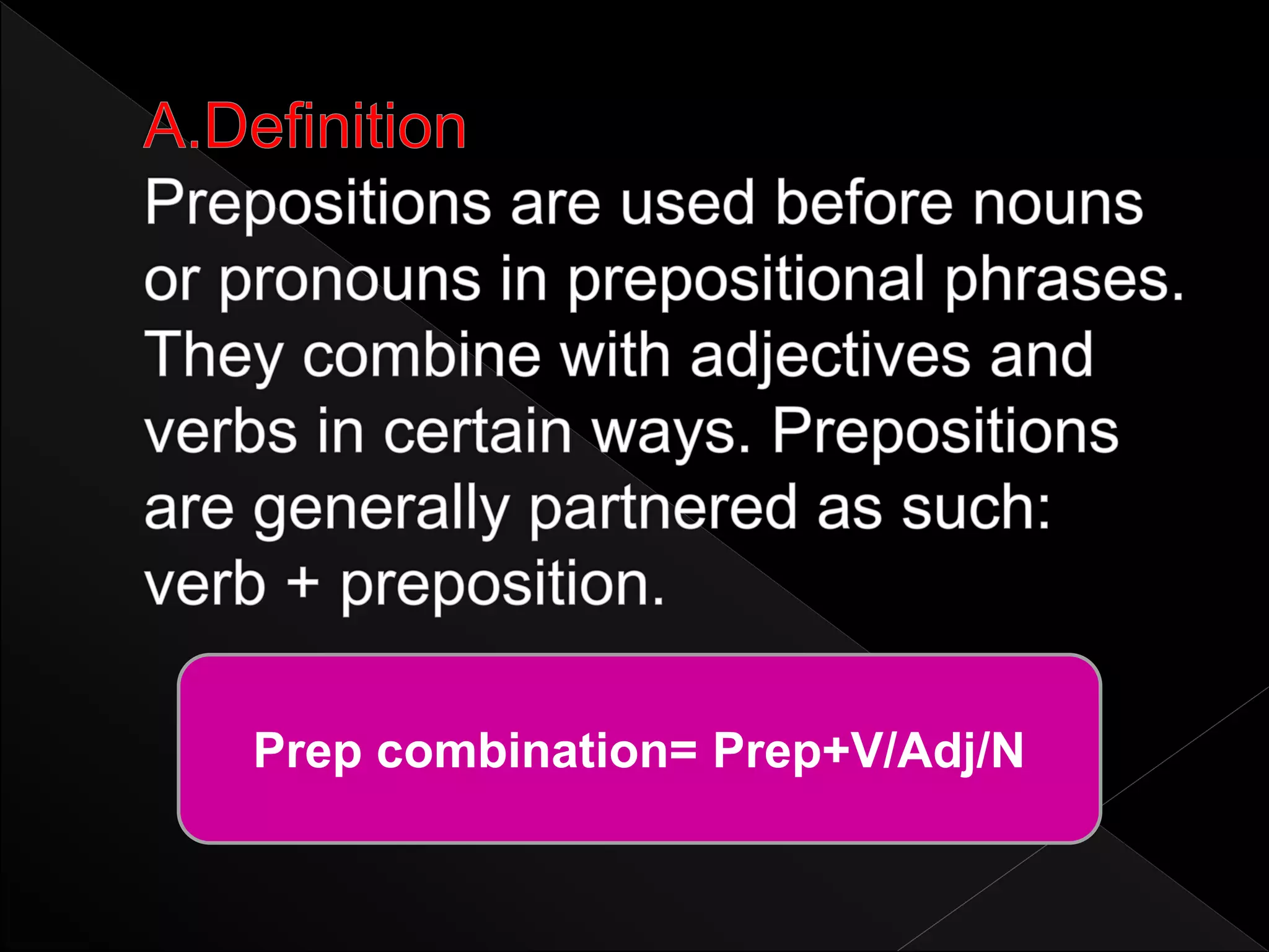 preposition combination | PPTX