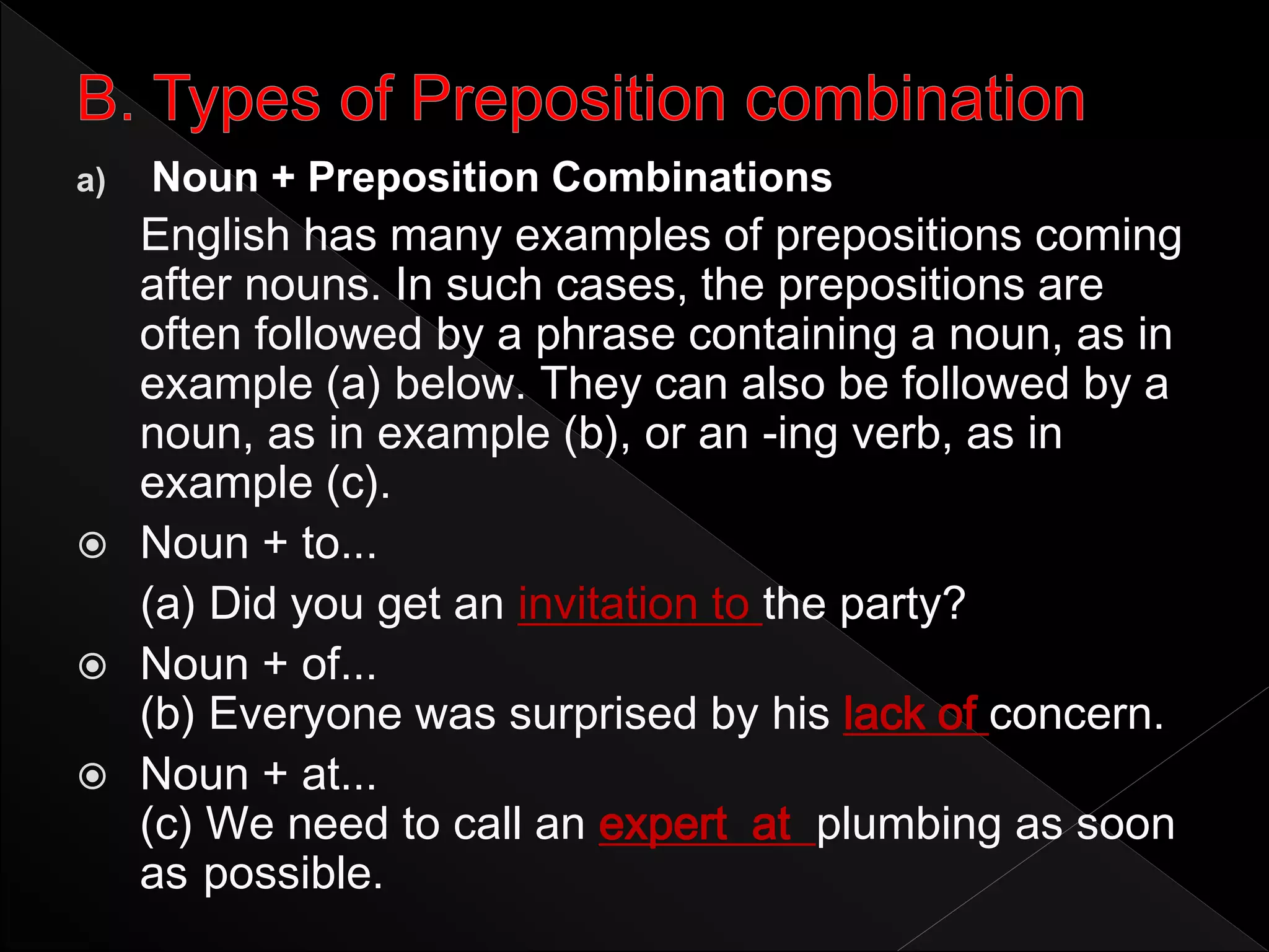 preposition combination | PPTX