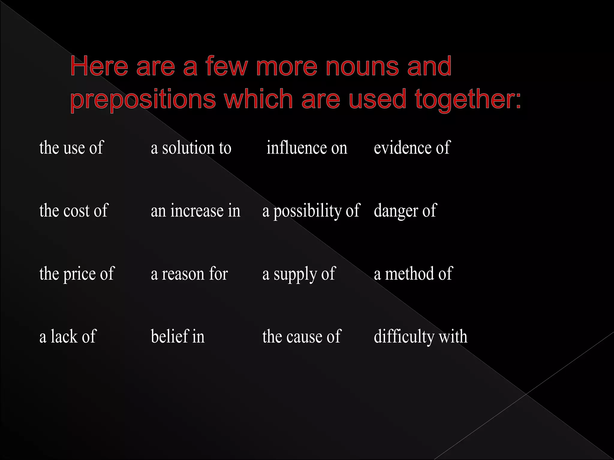 preposition combination | PPTX