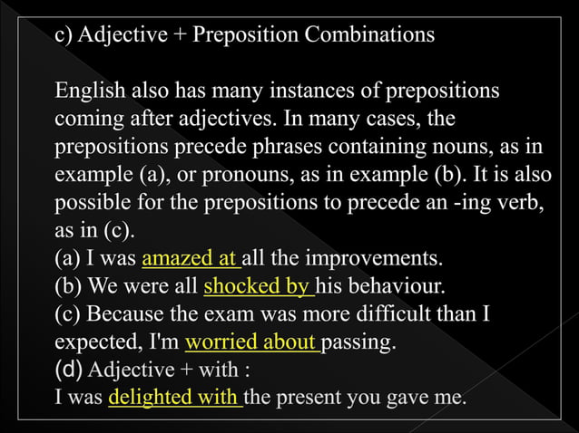 preposition combination | PPTX