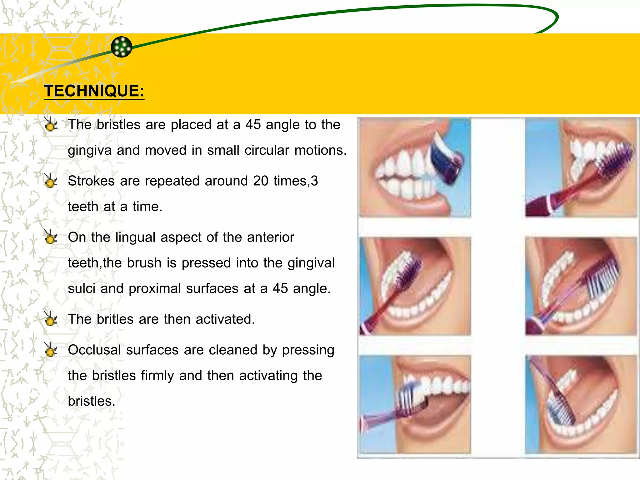 Brushing techniques | PPTX