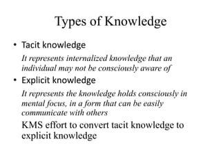 Knowledge Management system in current scenario. | PPT