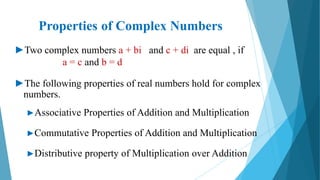 complex numbers | PPTX