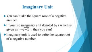 complex numbers | PPTX