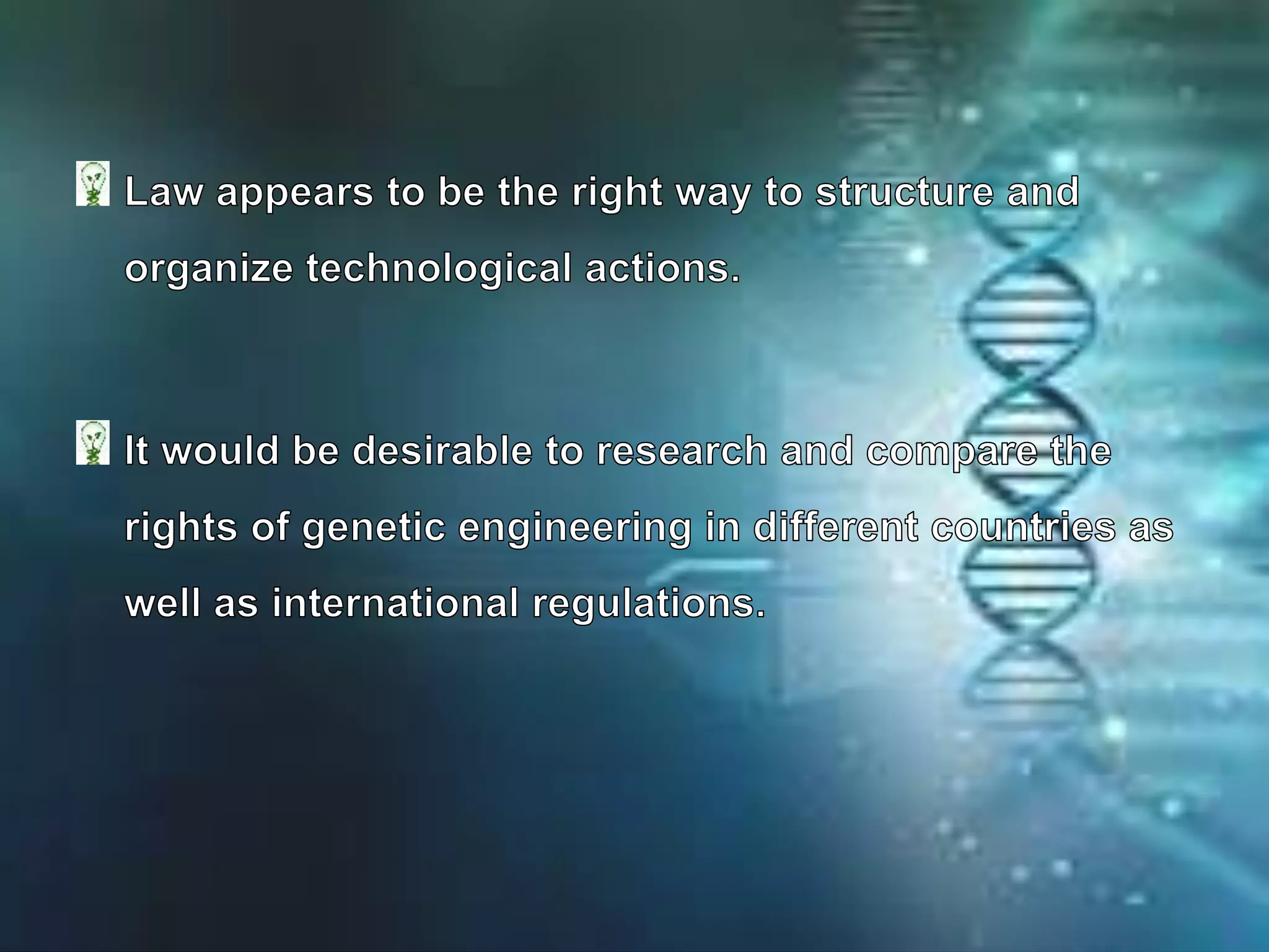 LEGAL , SOCIAL AND ETHICAL ASPECTS OF BIOTECHNOLOGY | PPTX