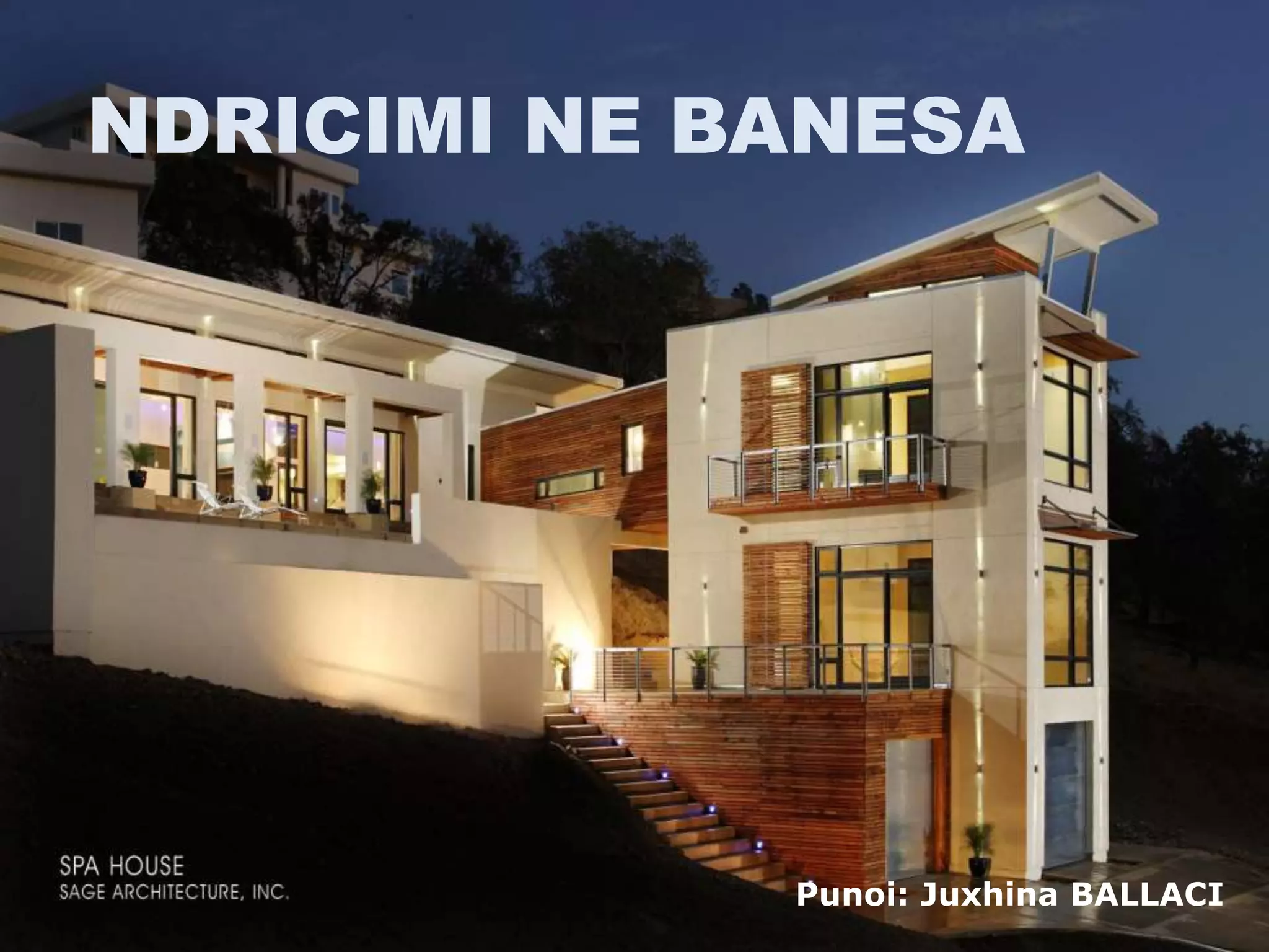 Ndricimi ne Banesa. JUXHINA BALLACI Msc Energjitike/FIN | PPTX