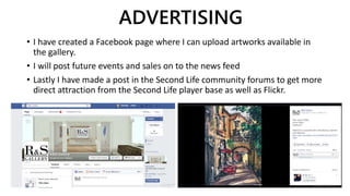 Business model in Second life | PPT