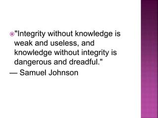 Quotes about Professional Integrity | PPSX | Career Advice | Careers