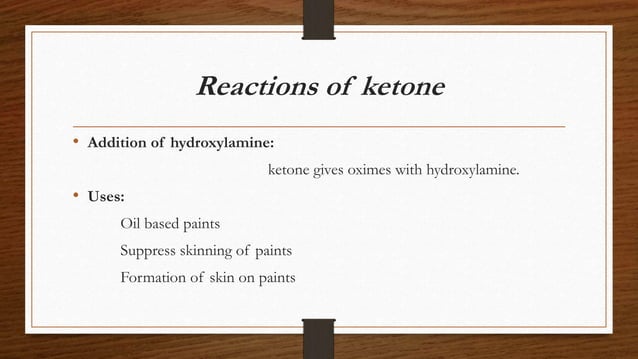 ketones | PPTX | Chemistry | Science