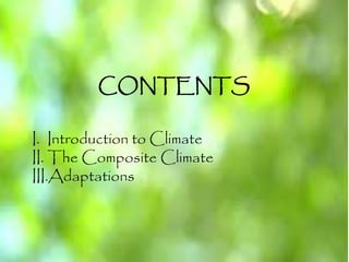 PLANTATION- Composite Climate | PPTX