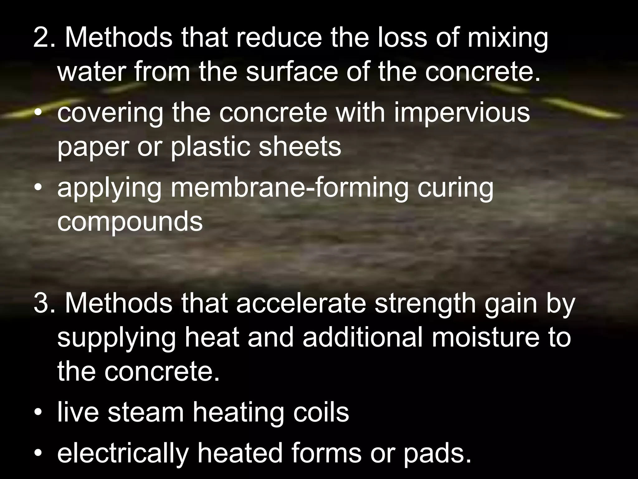Curing Concrete Pavement | PPTX