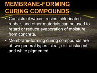 Curing Concrete Pavement | PPT