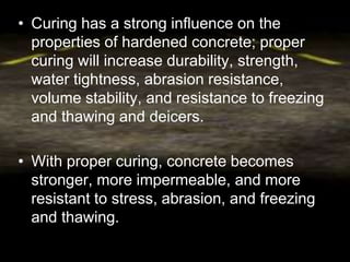 Curing Concrete Pavement | PPT