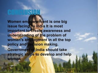 Presentation on women empowerment | PPTX