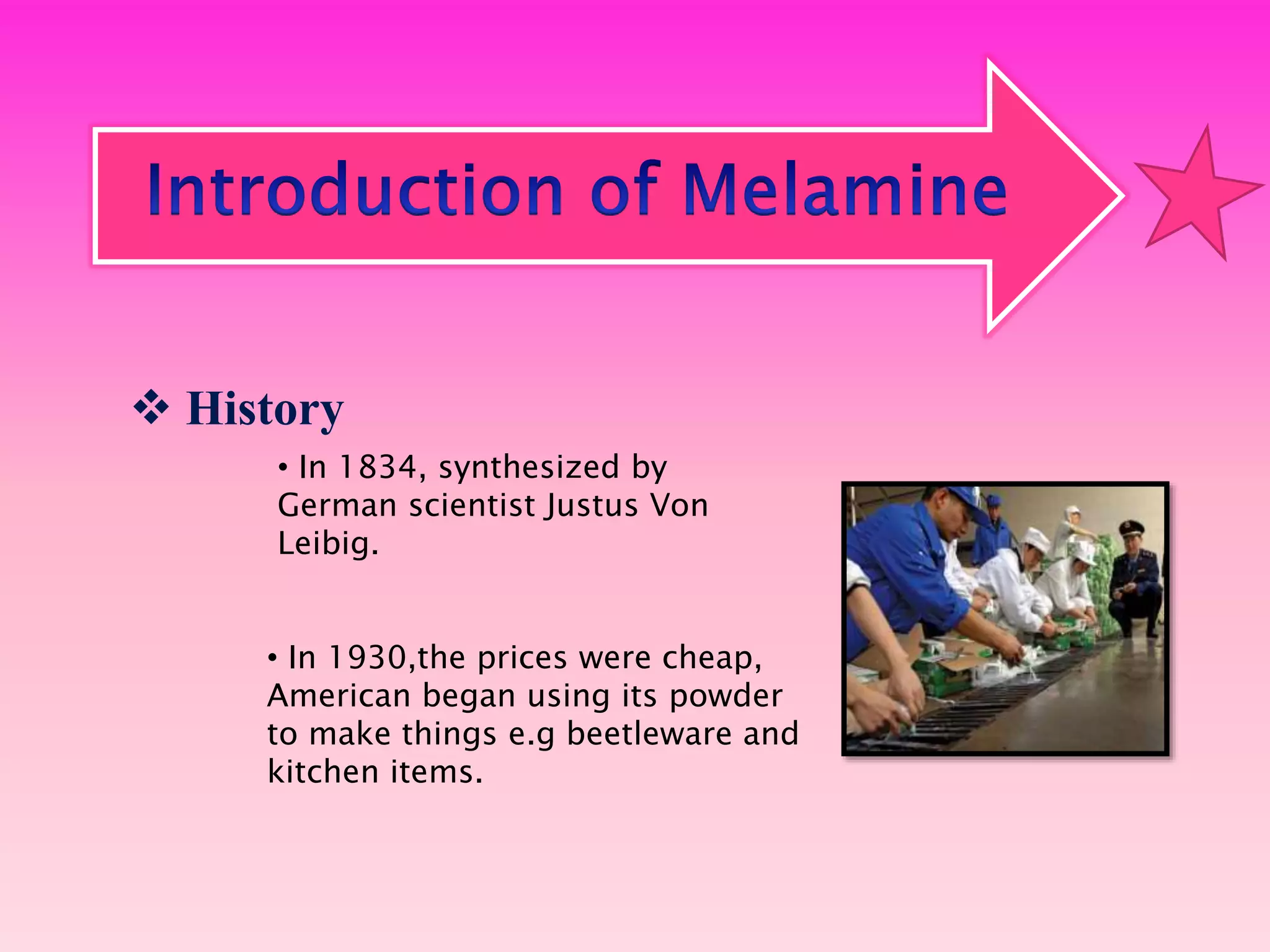Melamine & Its application | PPTX