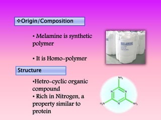 Melamine & Its application | PPTX
