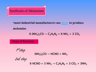 Melamine & Its application | PPTX