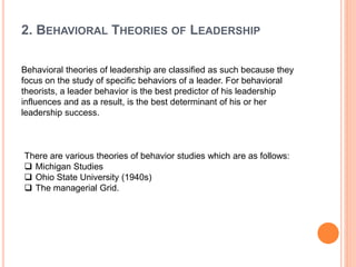Leadership Theories | PPTX