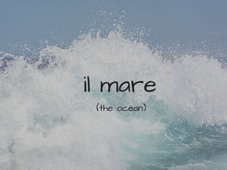 Italian Words and Phrases for the Summer | PPTX