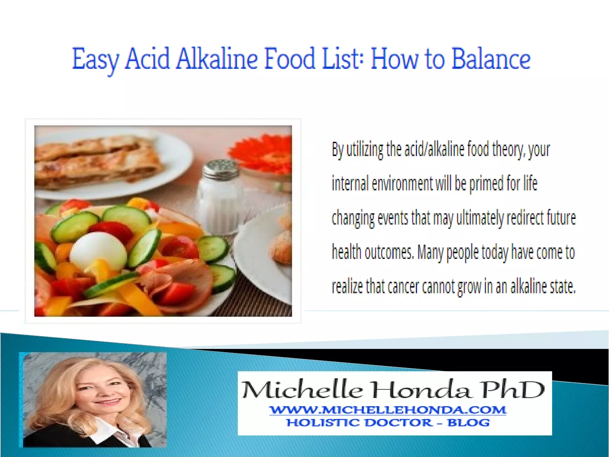 Easy Acid Alkaline Food List: How to Balance | PPT