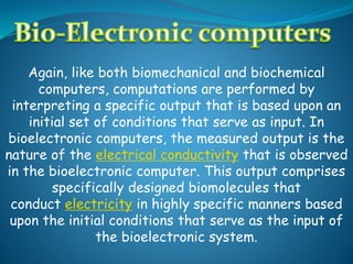 Presentation on Bio Computer | PPTX