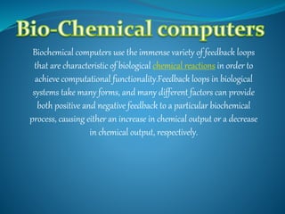 Presentation on Bio Computer | PPTX
