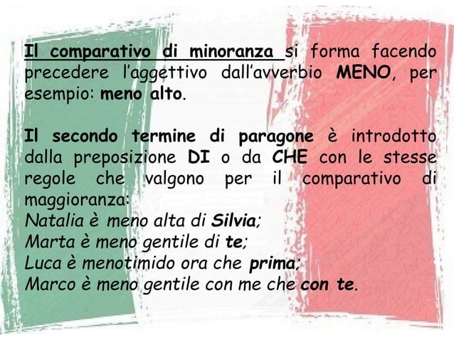 Gradi comparativi | PPT