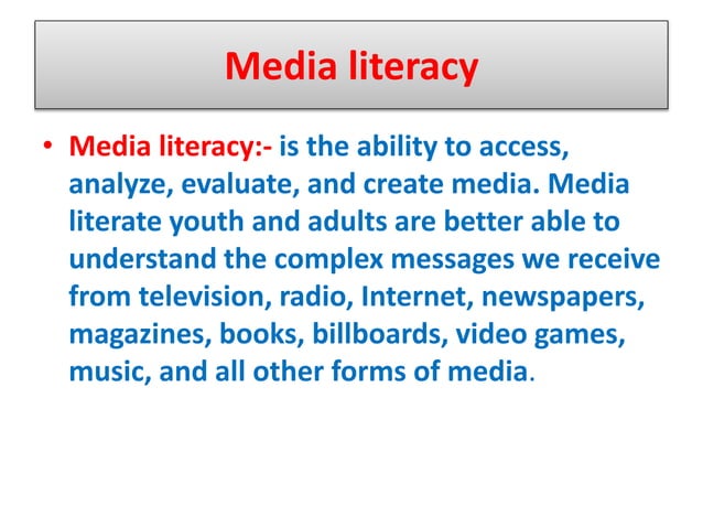 literacy ppt | PPTX