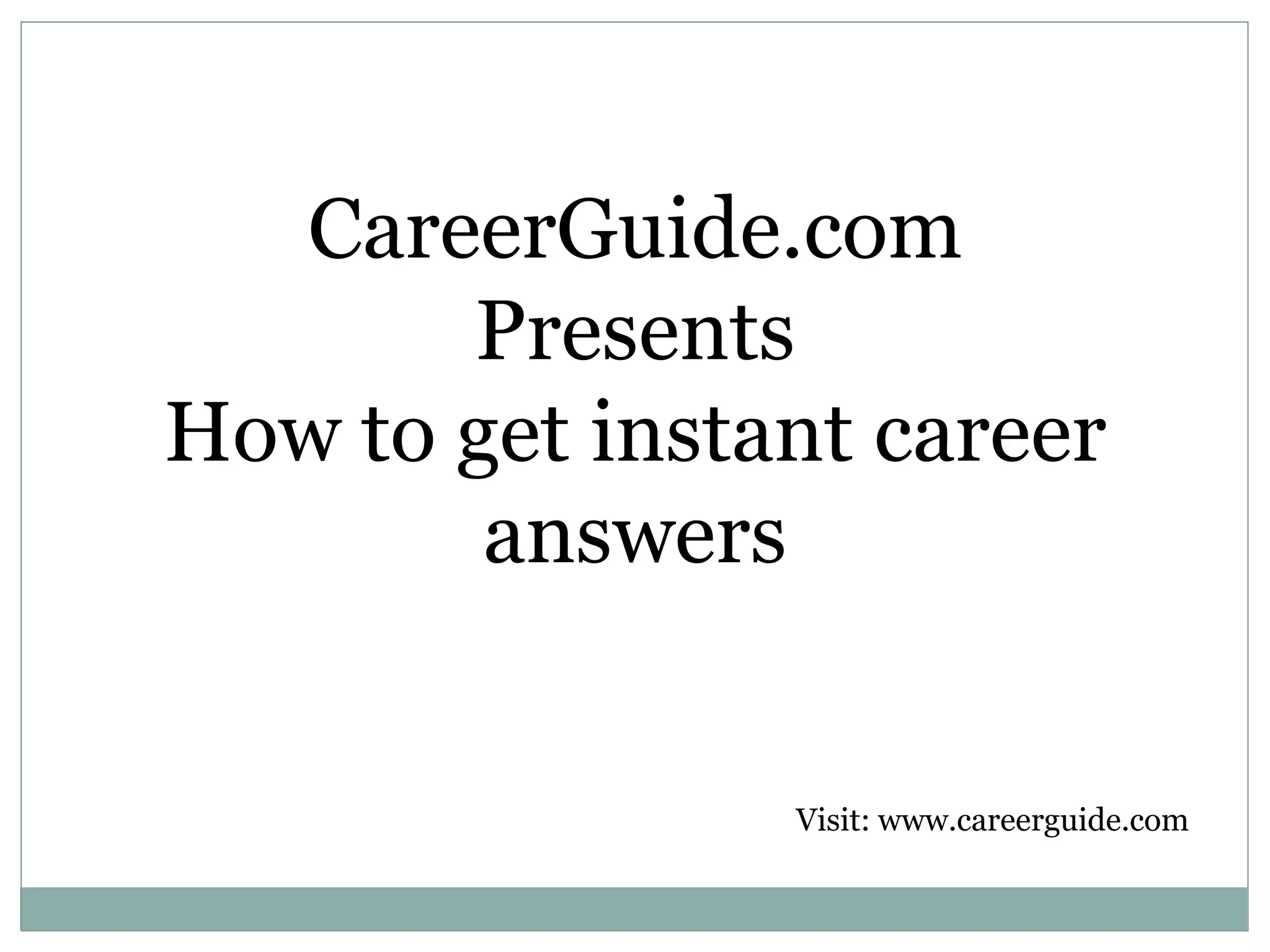 CareerGuide.com