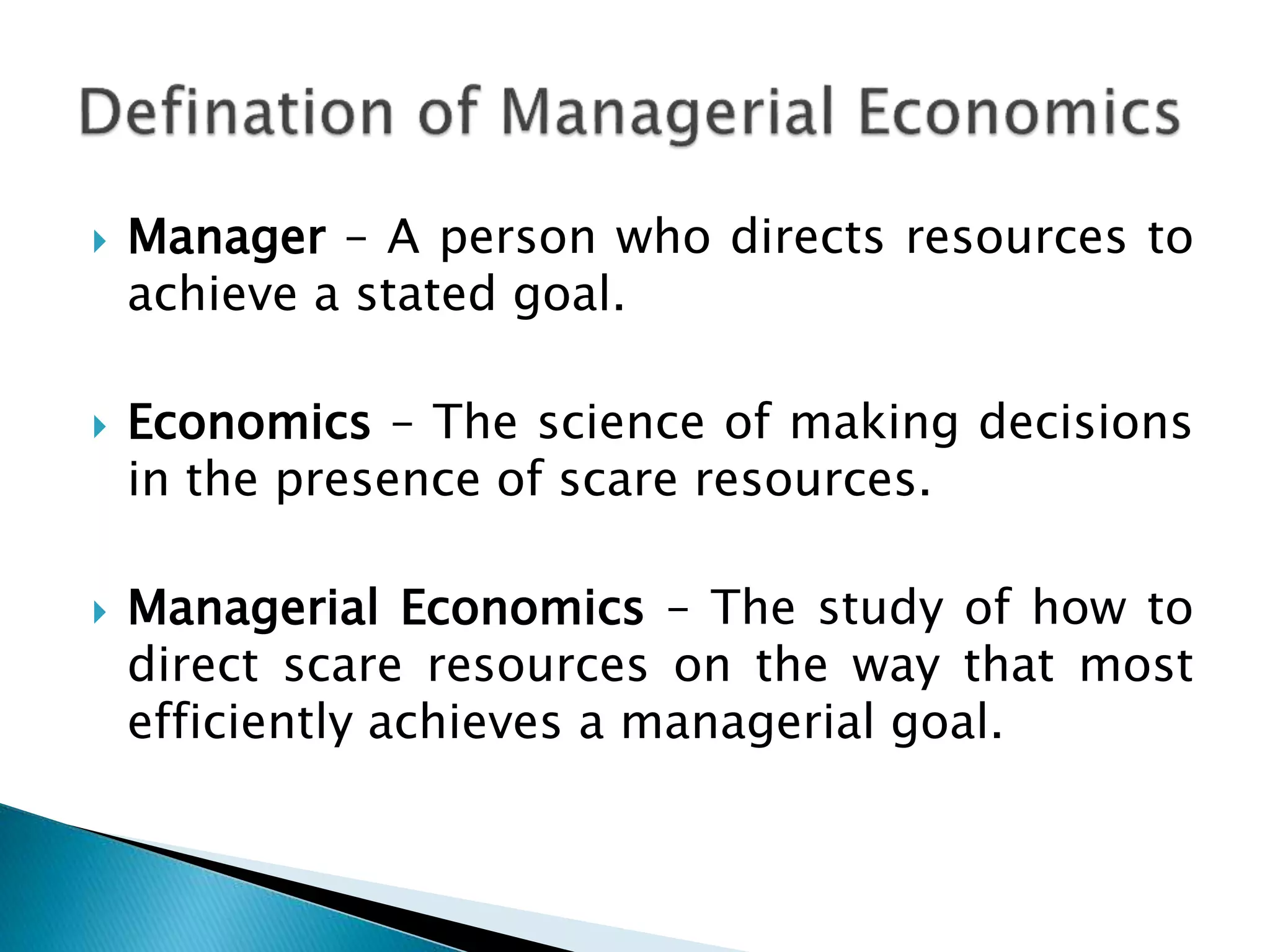 Presentation on Managerial Economics | PPT