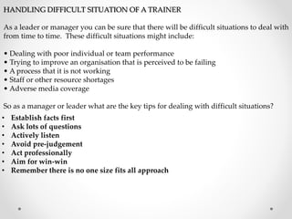trainers skills styles | PPTX