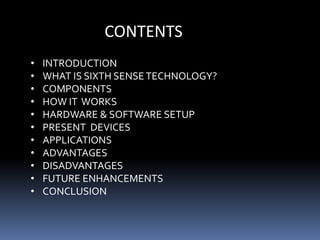 sixth sense technology | PPT