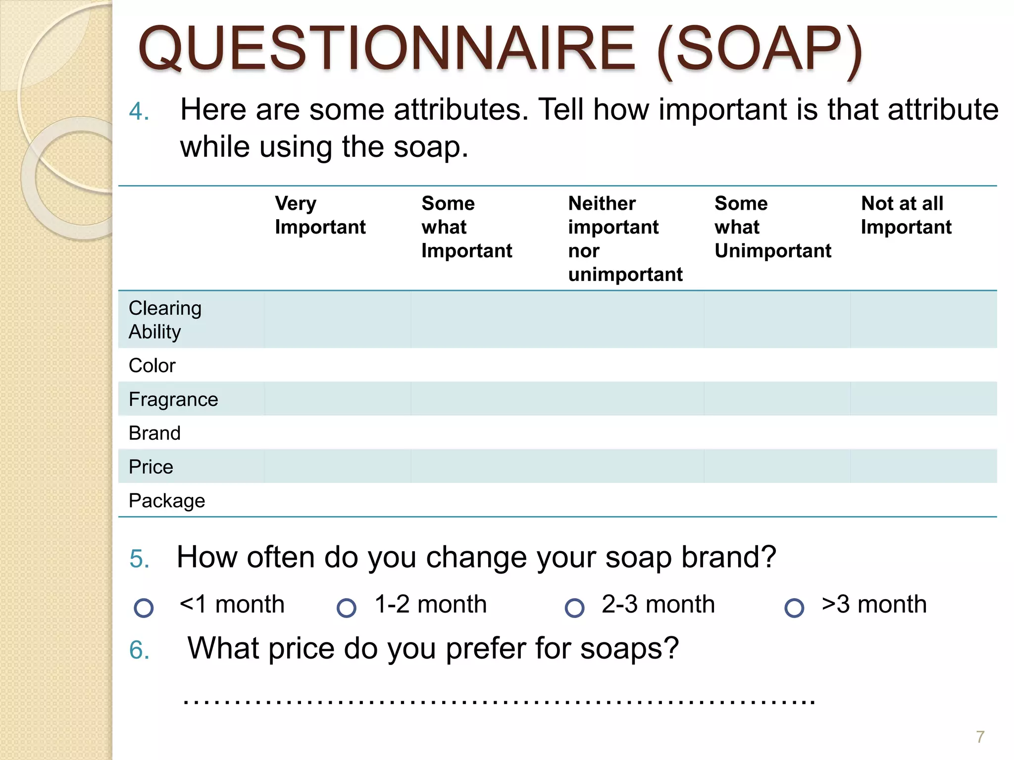 a structural questionnaire | PPTX